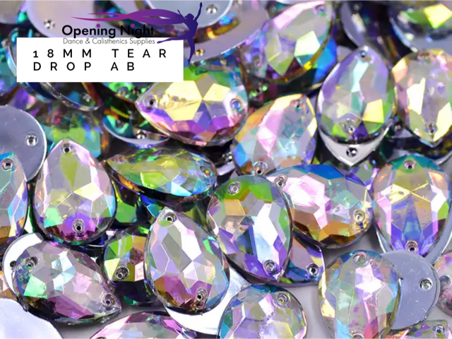 18mm, Tear Drop - AB – Opening Night Supplies